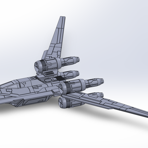 ⭐ U-Wing Star Wars (UT-60D) Starfighter/Drop Ship・ STL File for 3D ...