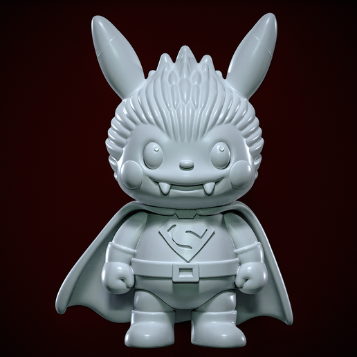 🐉 Labubu - estatua Pokémon Pikachu - impresión 3D・Archivo 3D para ...