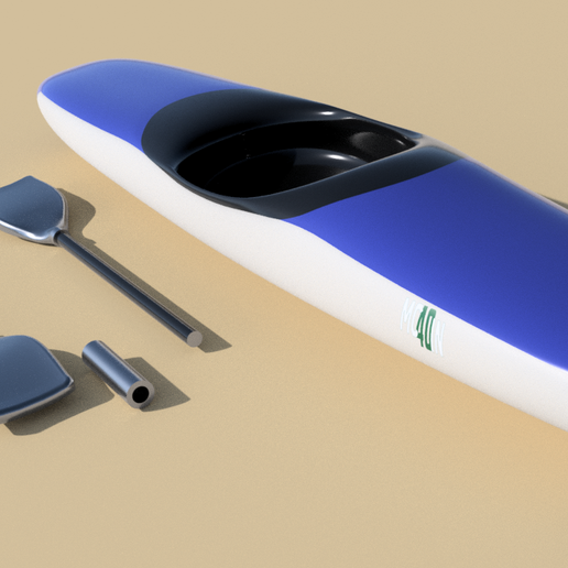 🛶 Kayak with paddels 250 mm・ STL File for 3D printing・Cults