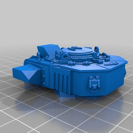 🍋 Lemon Rust Sci-Fi Tank Turret・Free STL File for ・Cults