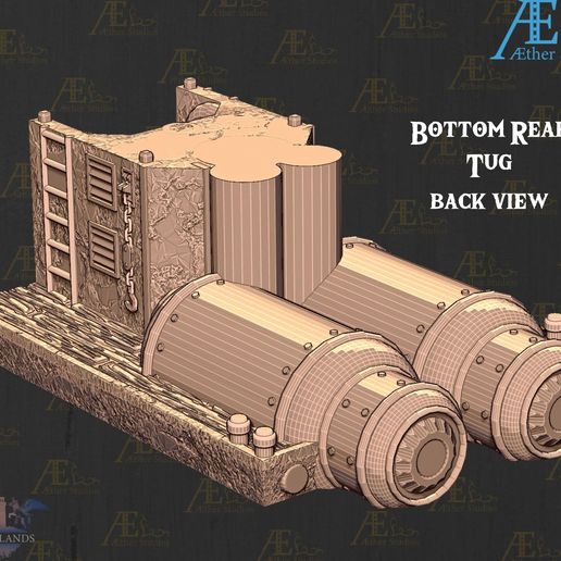 🎲 KS3SHP11 – Sky Islands Barge Tug・ 3D File for ・Cults