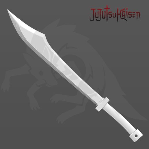 🗡️ Jet-Black Shadow Sword from Jujutsu Kaisen Megumi Fushiguro for ...