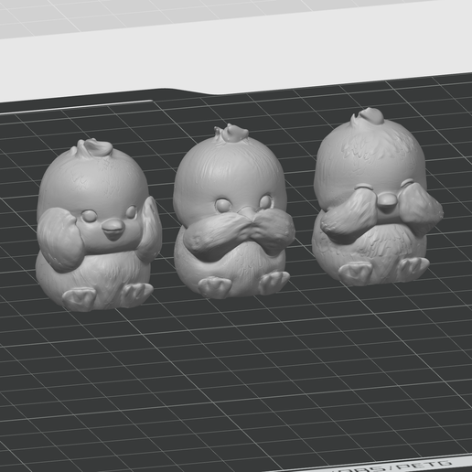 👶 Three Wise Baby Chicks - Easter Surprise / Breakable Eggs - 3D print ...