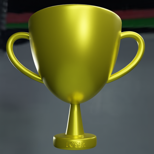STL file Loser Trophy 🏆 (OBJ)・Model to download and 3D print・Cults