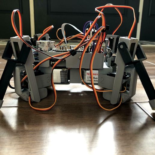 Free STL file 3D Printed Raspberry Pi Spider Robot Platform・Template to ...