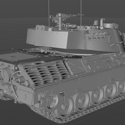 🐆 German Leopard 1A5 tank digital 3D model material・ OBJ File for 3D ...