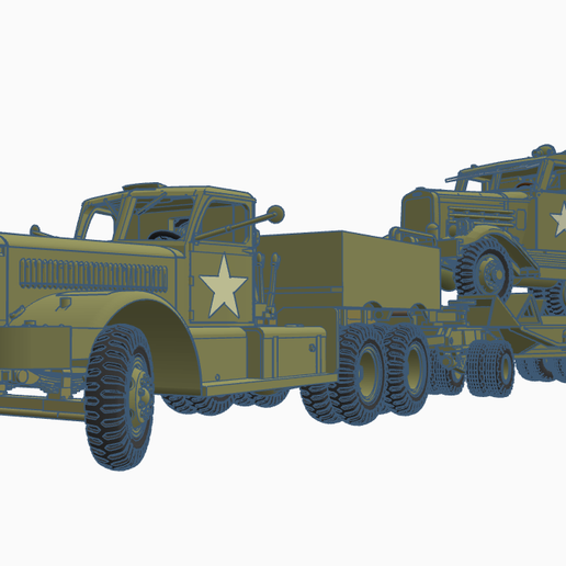 🚐 45-tons m9 rogers trailer・ STL File for 3D printing・Cults