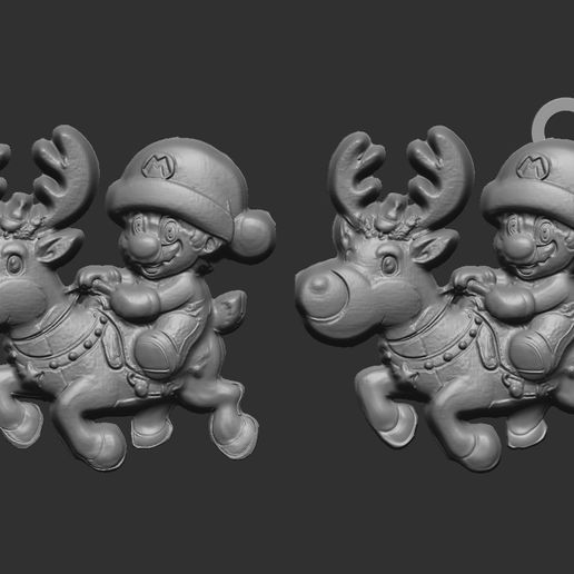 STL file mario with deer 🦌 (OBJ)・3D print model to download・Cults