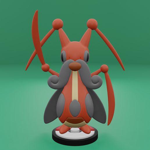 🐉 Pokemon No. 402 Kricketune・ STL File for 3D printing・Cults