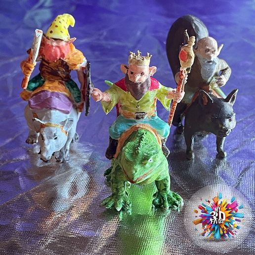🦸 Dwarf Team・Arquivo STL para Impressão 3D・Cults