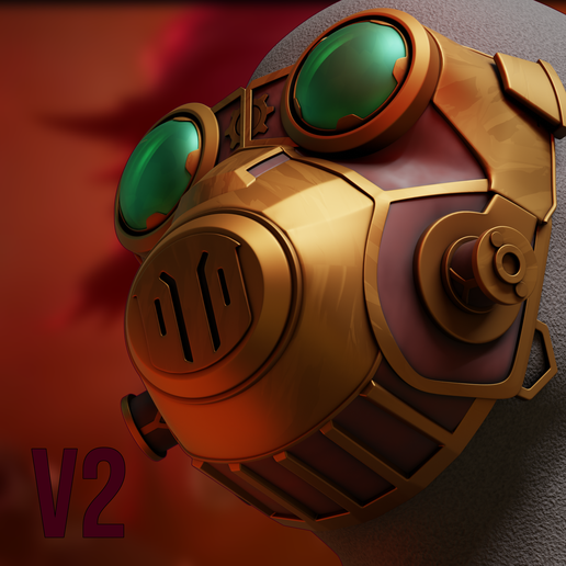 STL file Enforcer Arcane Vi GAS MASK cosplay 🎭 ・3D printer model to ...