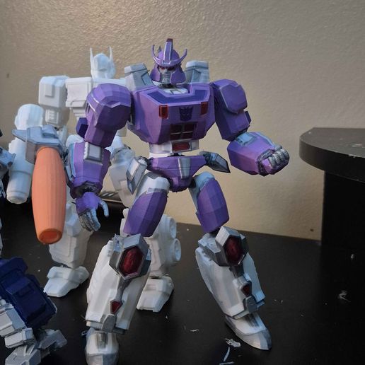 🤖 Galvatron Articulated figure・ 3MF File for 3D printing・Cults