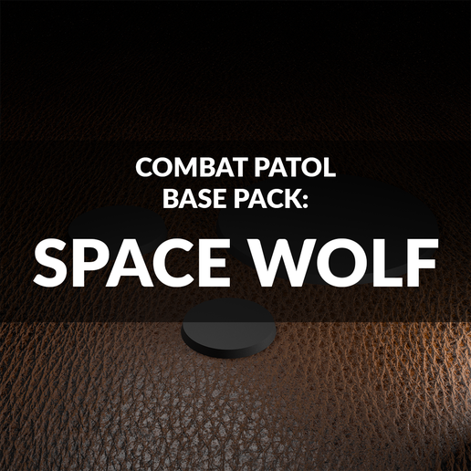 🛰 Combat Patrol: Space Wolves Base Pack・Free STL File for 3D printing・Cults