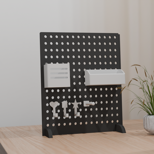 🏢 Pegboard Panel・ STL File for 3D printing・Cults