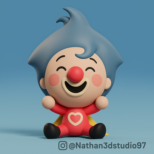 👾 Plim Plim Chibi STL - Figura decorativa cute para impresión 3D ...