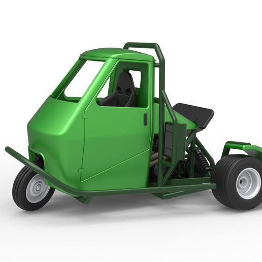 🚗 Ape car proto for dirt while turning Scale 1:25・ 3D File for 3D ...