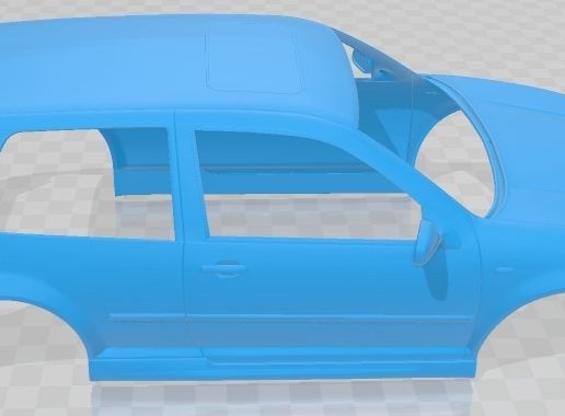 🚗 Volkswagen Golf IV GTI Printable Body Car・ 3D File for 3D printing・Cults