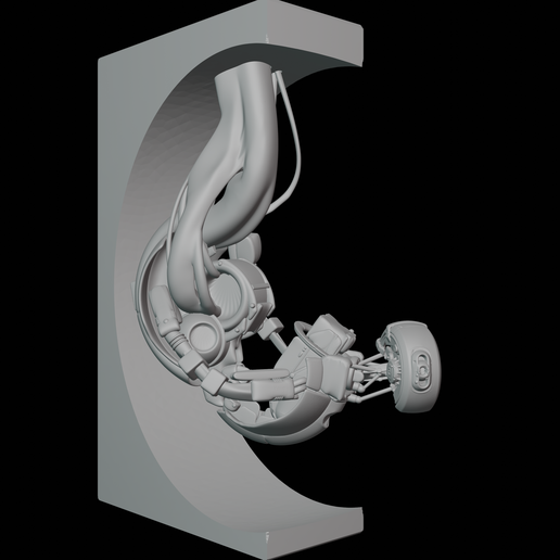 🗿 Glados Portal Figure・ STL File for ・Cults