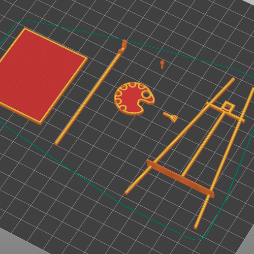 STL file Painting kit 🖼️ (OBJ and 3MF)・Template to download and 3D ...