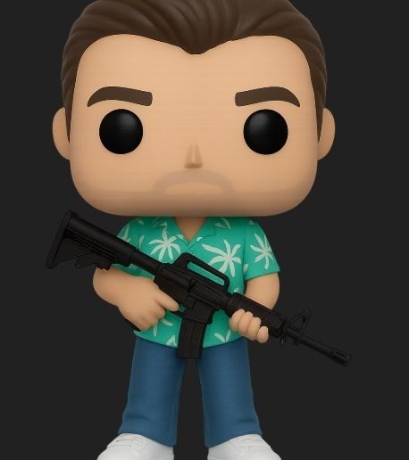 🎲 Tommy Vercetti GTA Funko Pop・Arquivo STL para Impressão 3D・Cults