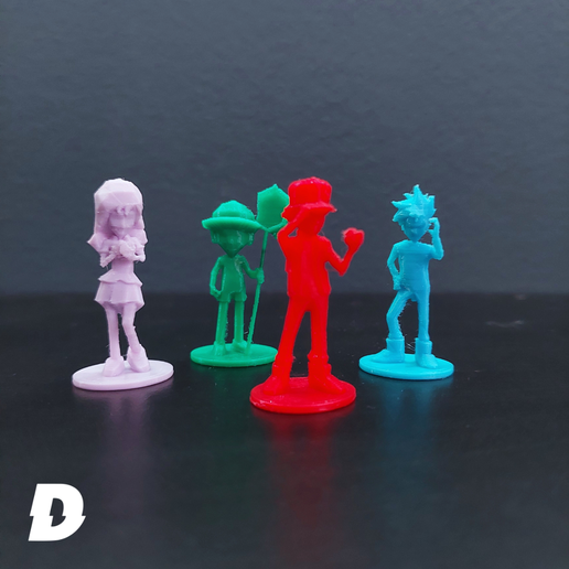 🐉 POKEMON TRAINER LOW POLY・ STL File for 3D printing・Cults