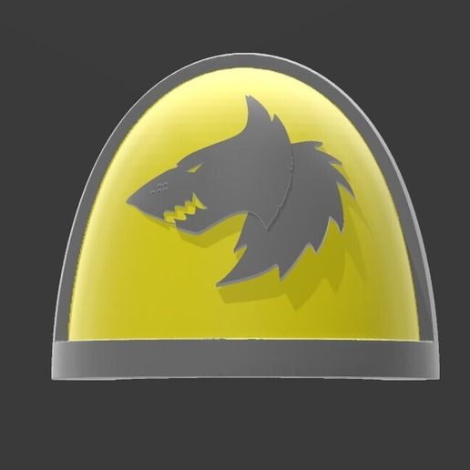 🛰 Space Wolves Shoulder Pads Fummelfinger Edition・Free 3D File for 3D ...