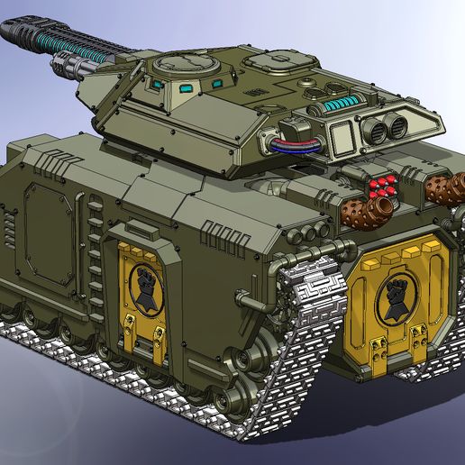 🦏 IF Marking for Tracked Repulsor 28mm・ STL File for 3D printing・Cults