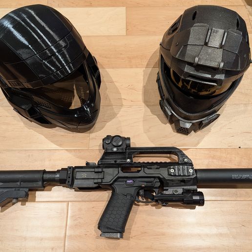 😇 Halo MA5K Carry Handle and Rail set・ STL File for 3D printing・Cults