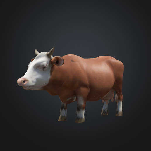 Free STL file cow 🐄 ・3D printing idea to download・Cults