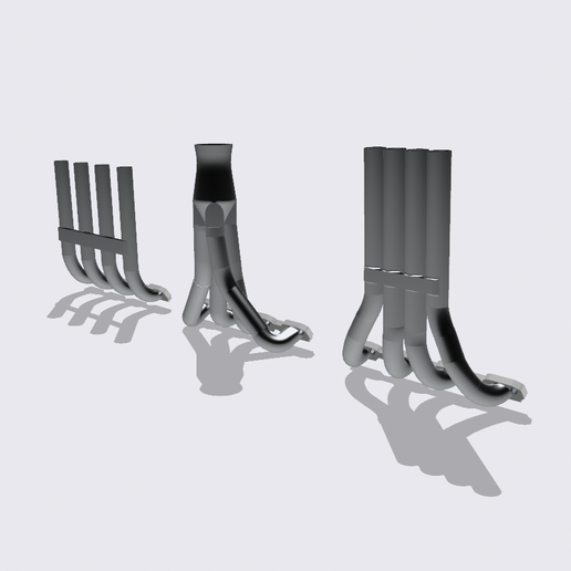 🚗 Demo derby style header collection・ STL File for 3D printing・Cults