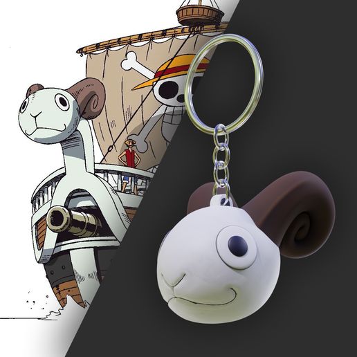 Archivo STL LLAVERO Going Merry One Piece 🔑 ・Objeto de impresión 3D ...