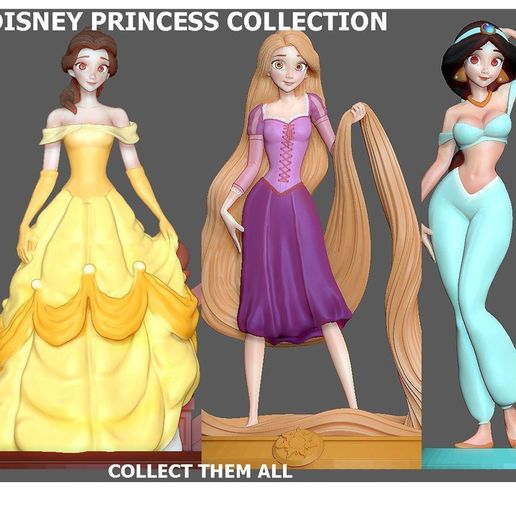 👸 CINDERELLA DISNEY PRINCESS ANIMATION 3D PRINT・ 3D File for 3D ...
