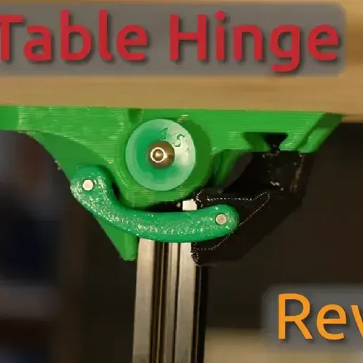 ⚙️ Folding Table Hinge - V2・Free 3D File for ・Cults