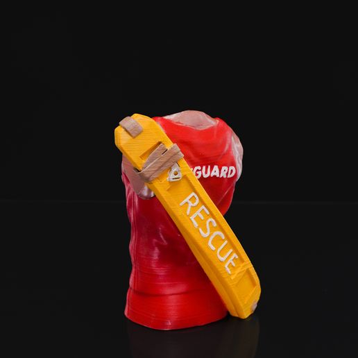 3D file Lifeguard Body Vase - Male 🏺 ・3D printer design to download・Cults