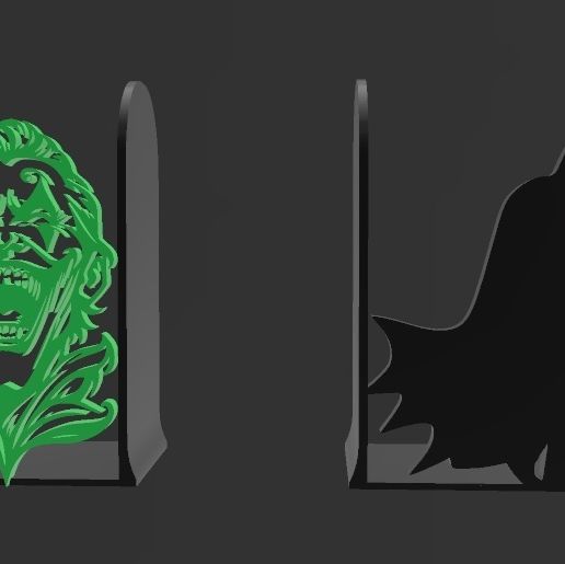 📚 Suporte Bookend Gamer Batman Love Catwoman e Joker・ STL File for 3D ...
