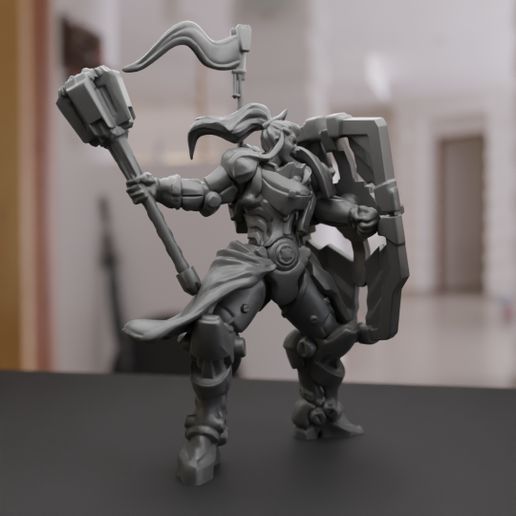 Free STL file Brigitte Overwatch Fanart Figure 🪖 ・3D printer model to ...