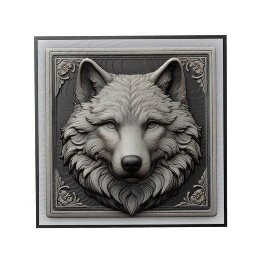 3D file Wolf Animal Relief 🐺 ・3D printable model to download・Cults