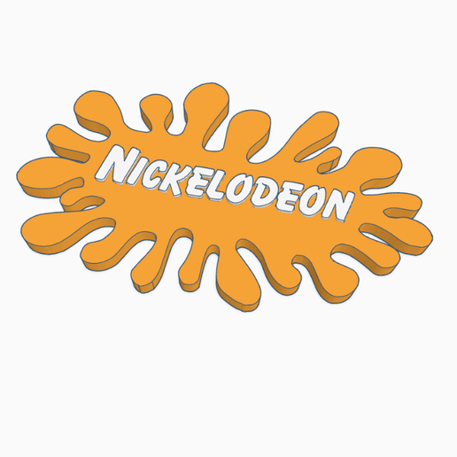 🤓 NICKELODEON Logo Display by MANIACMANCAVE3D・ STL File for 3D printing ...