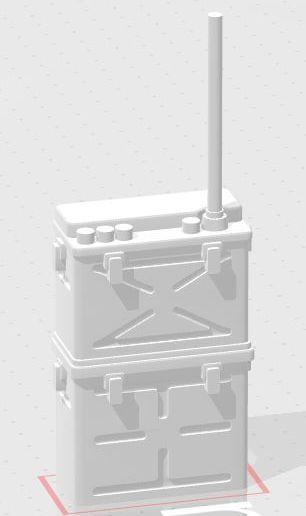 🎒 scr-300 us ww2 backpack radio "walkie-talkie"・ STL File for ・Cults