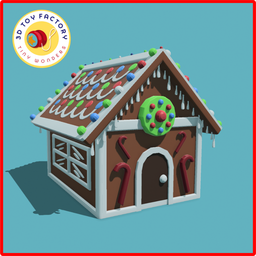 Free STL file Gingerbread House 🏠 ・3D print design to download・Cults