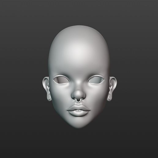 🗿 BJD Head - doll Yuria・ STL File for 3D printing・Cults
