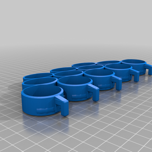🪴 Pro Acryl 12 Pot Rack For Ikea Skadis・Free STL File for ・Cults