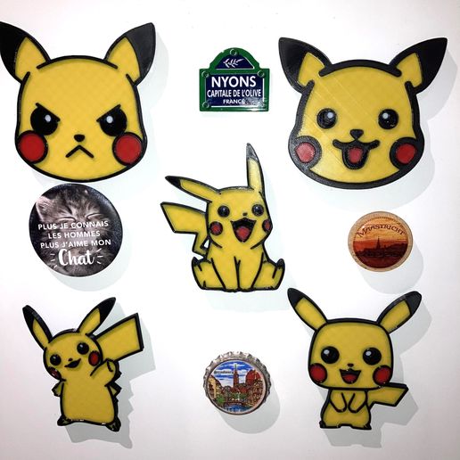 💬 125 Manga / Anime Magnets・ 3D File for 3D printing・Cults