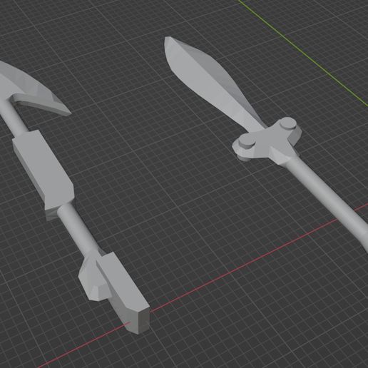 🔫 Battle Beasts Weapons 37 and 38・ STL File for 3D printing・Cults