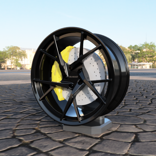 🛞 Lamborghini Urus Mansory Style Wheel STL for 3D Printing – Aggressive ...