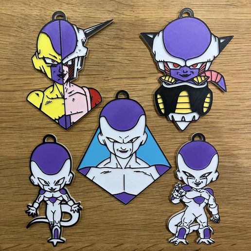 STL file Set of 5 DBZ Ornaments #2 🎬 (3MF)・Template to download and 3D ...