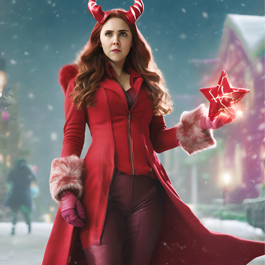 Free STL file CHRISTMAS WANDA MAXIMOFF [MARVEL] [AVENGERS] 🎄 ・3D print ...