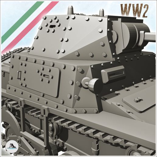 🤌 Fiat-Ansaldo L6-40 Italian light tank - Italy WW2 World War 2 Afrika ...
