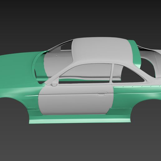 🚁 D-MAX ZENKI BODYKIT FOR NISSAN SILVIA S14 FUJIMI 1/24・ STL File for ...
