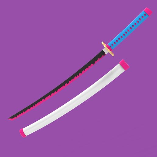 Файл STL Demon Slayer - Kanroji Mitsuri Sword 3D Model for Printing 🗡️ ...